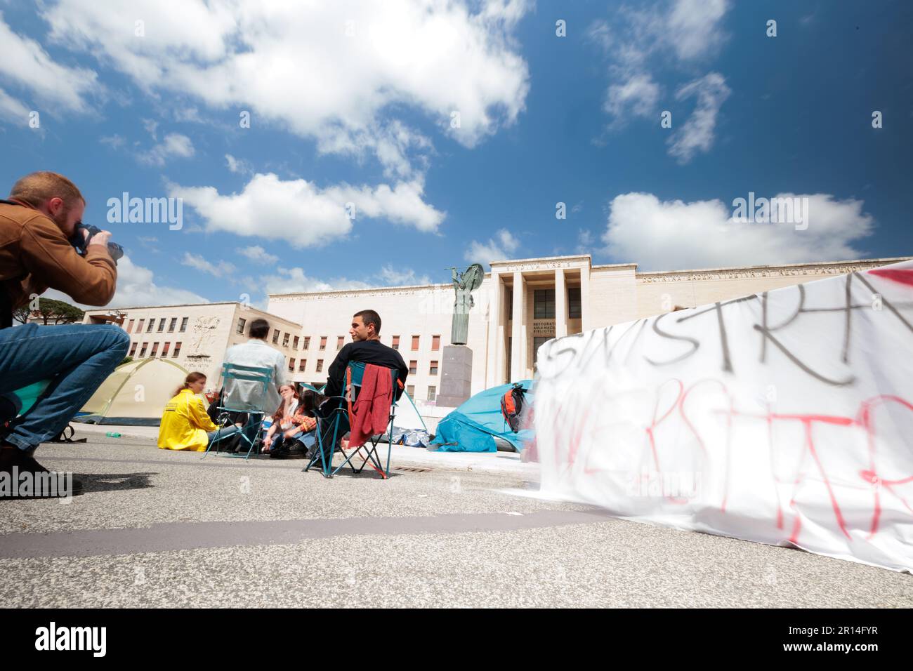 Protest for Affordable Student Housing at Sapienza University: Students ...