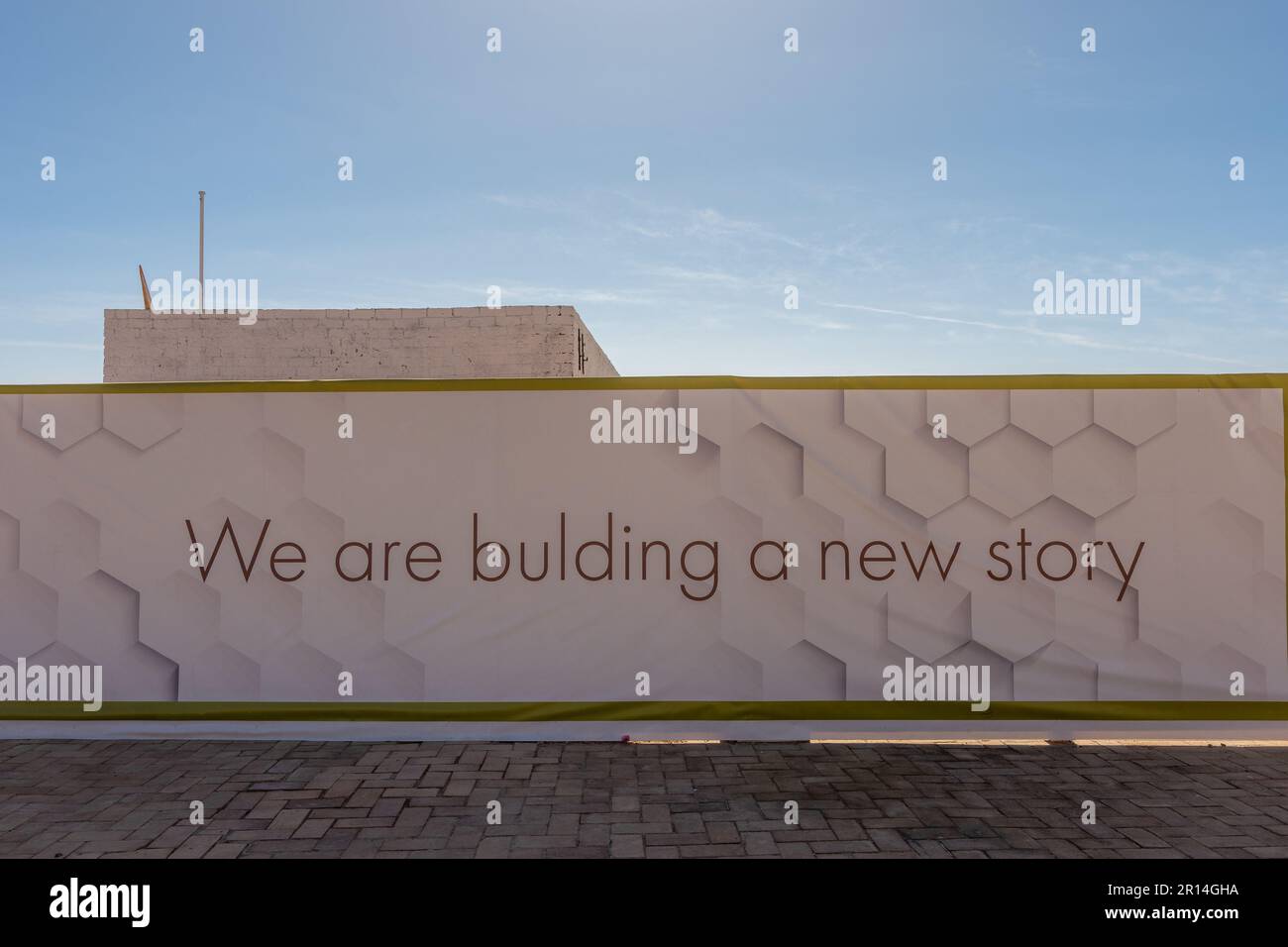 Start of building a house at the construction site Stock Photo - Alamy