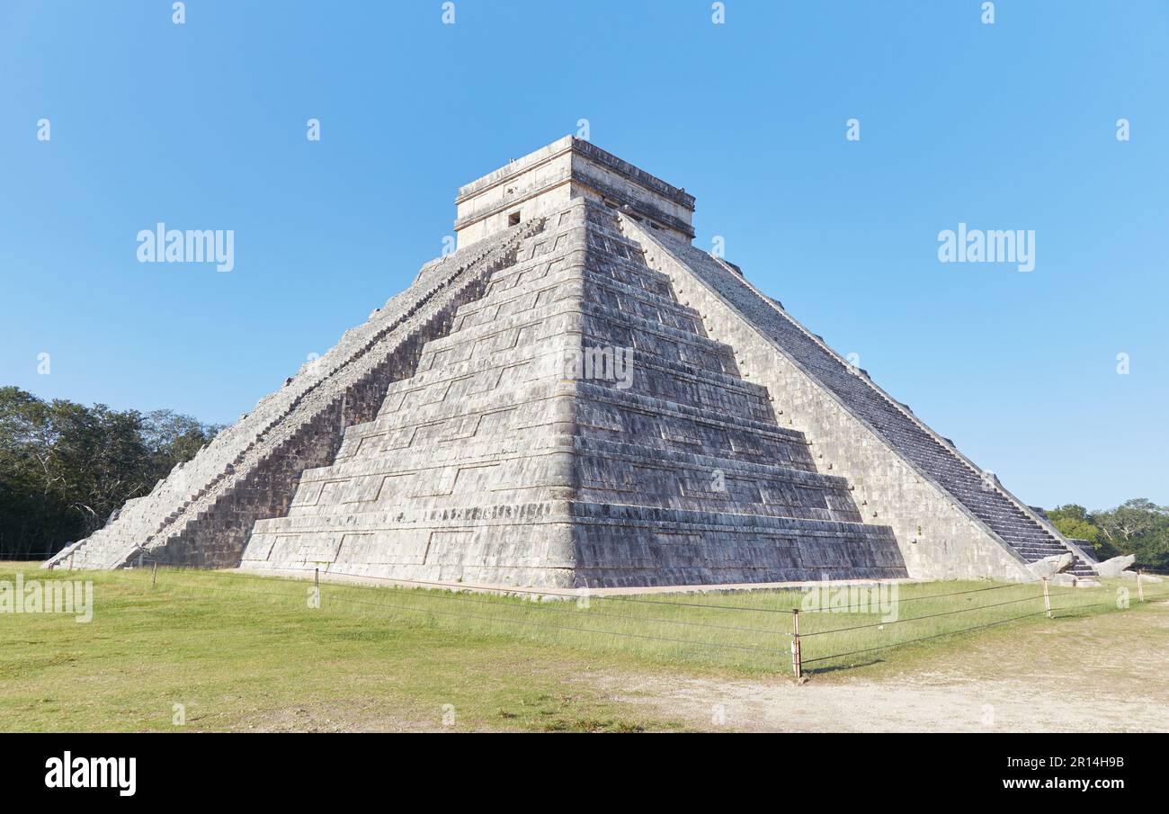 El Castillo, or the Temple of Kulkucan at Chichen Itza, is one of the ...