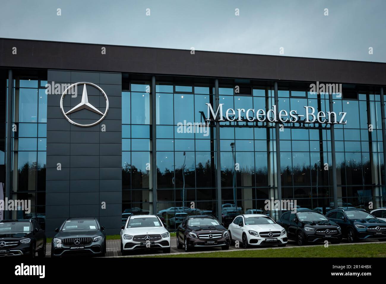 Wroclaw, Poland - April 4, 2023: Mercedes AMG company building Stock ...