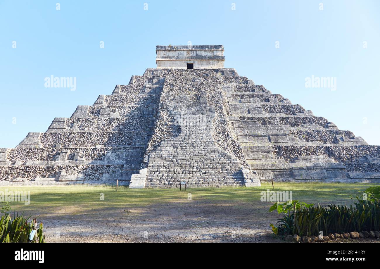 El Castillo, or the Temple of Kulkucan at Chichen Itza, is one of the ...