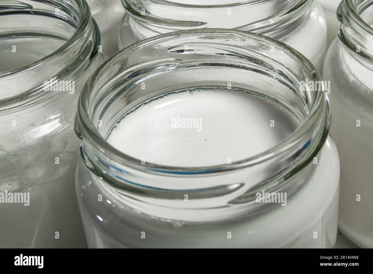 Homemade yogurt with an electric yogurt maker Stock Photo - Alamy