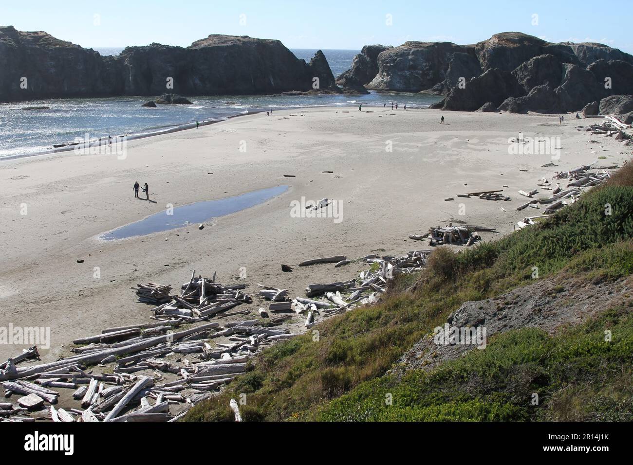 View of coast of oregon Stock Photo - Alamy