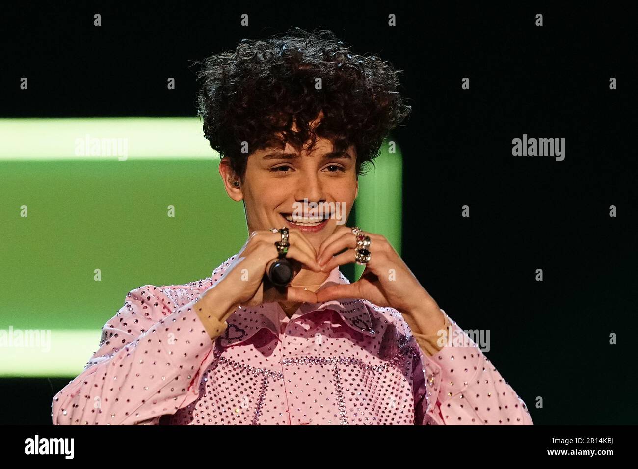 Denmark entrant Reiley performing during the semi-final 2 of Eurovision ...