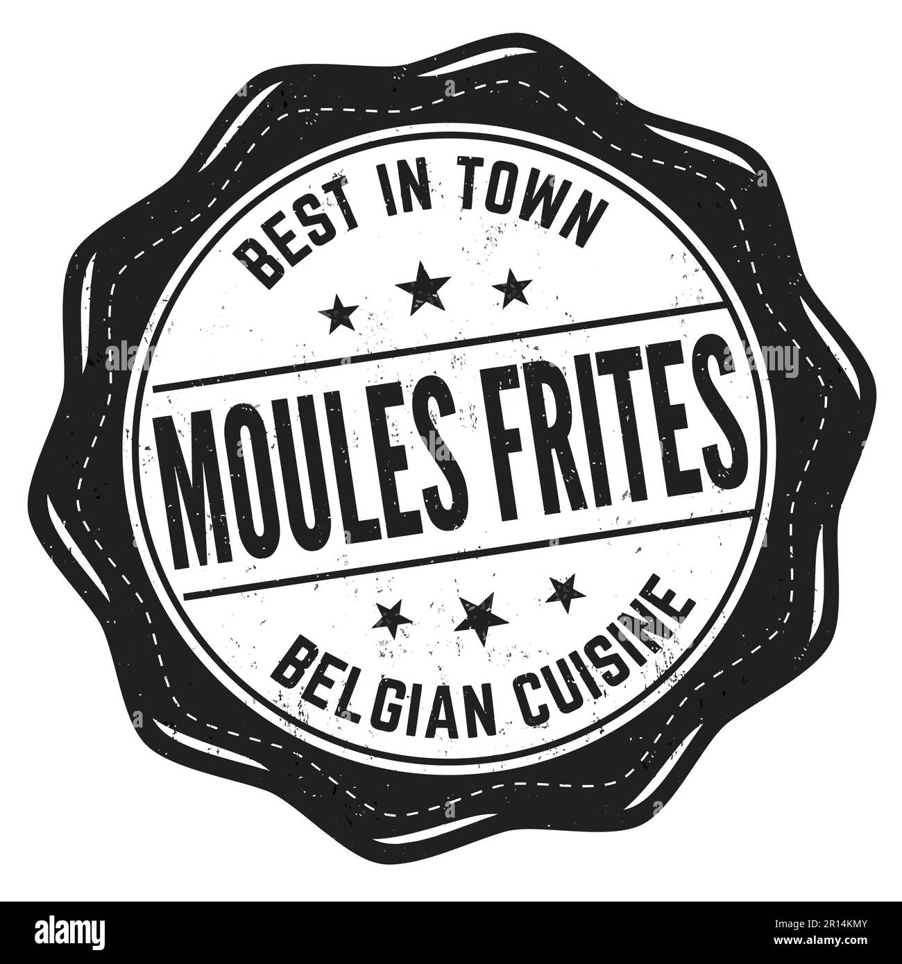 Belgian mussels french fries Stock Vector Images - Alamy