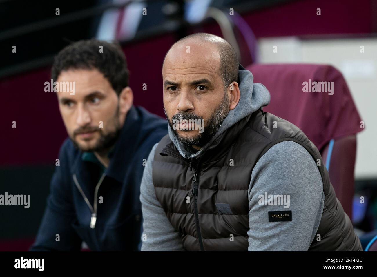 London, UK. 11th May, 2023. LONDON, ENGLAND - MAY 11: Pascal Jansen manager of AZ Alkmaar looks ...