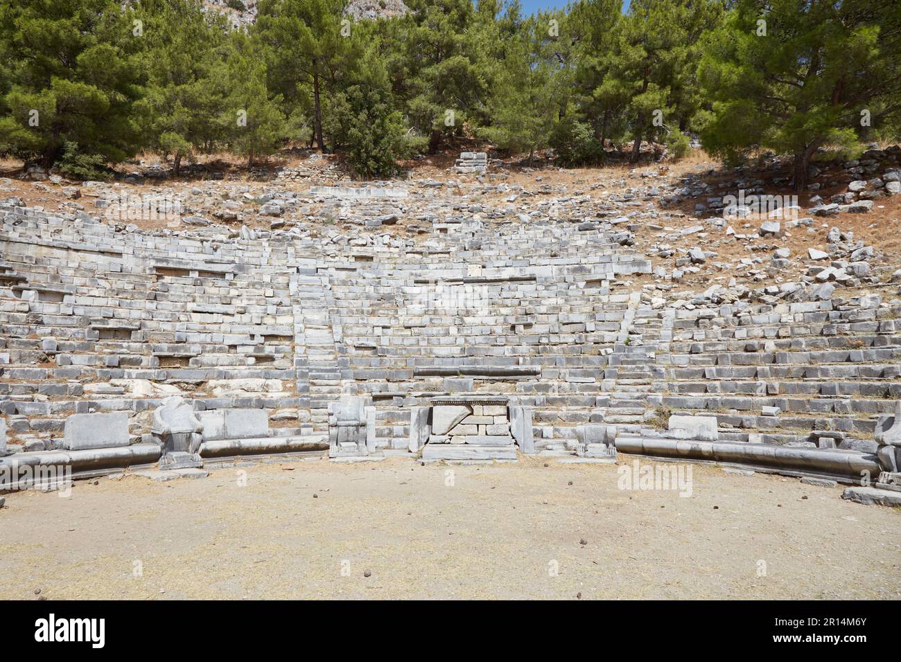The Ancient Ionian Ruins of Priene in Aydin Province, Turkey Stock ...