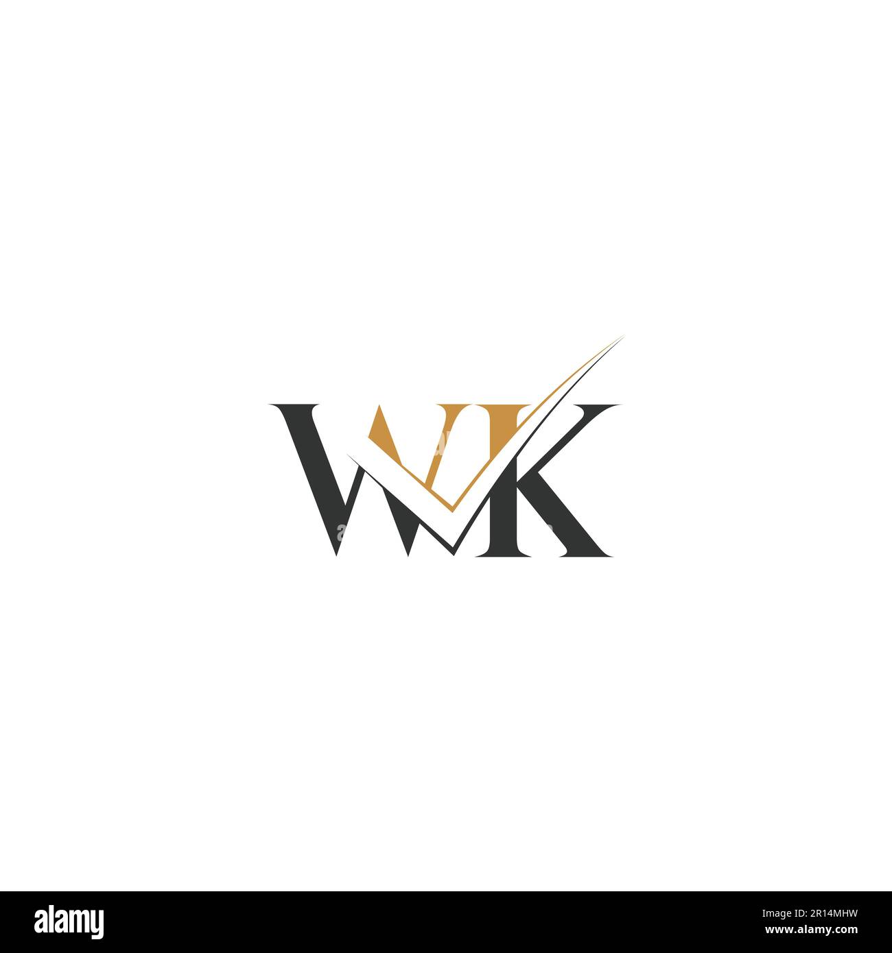 Alphabet Initials logo WK, KW, W and K Stock Vector Image & Art - Alamy