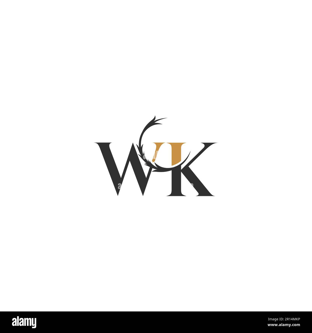 Alphabet Initials logo WK, KW, W and K Stock Vector Image & Art - Alamy