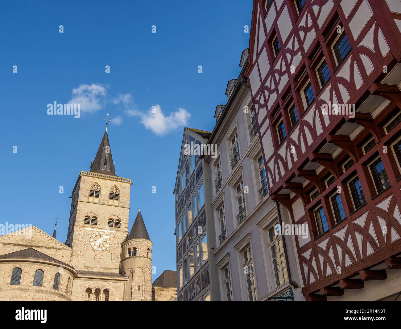 the city of Trier at the moselle river Stock Photo - Alamy