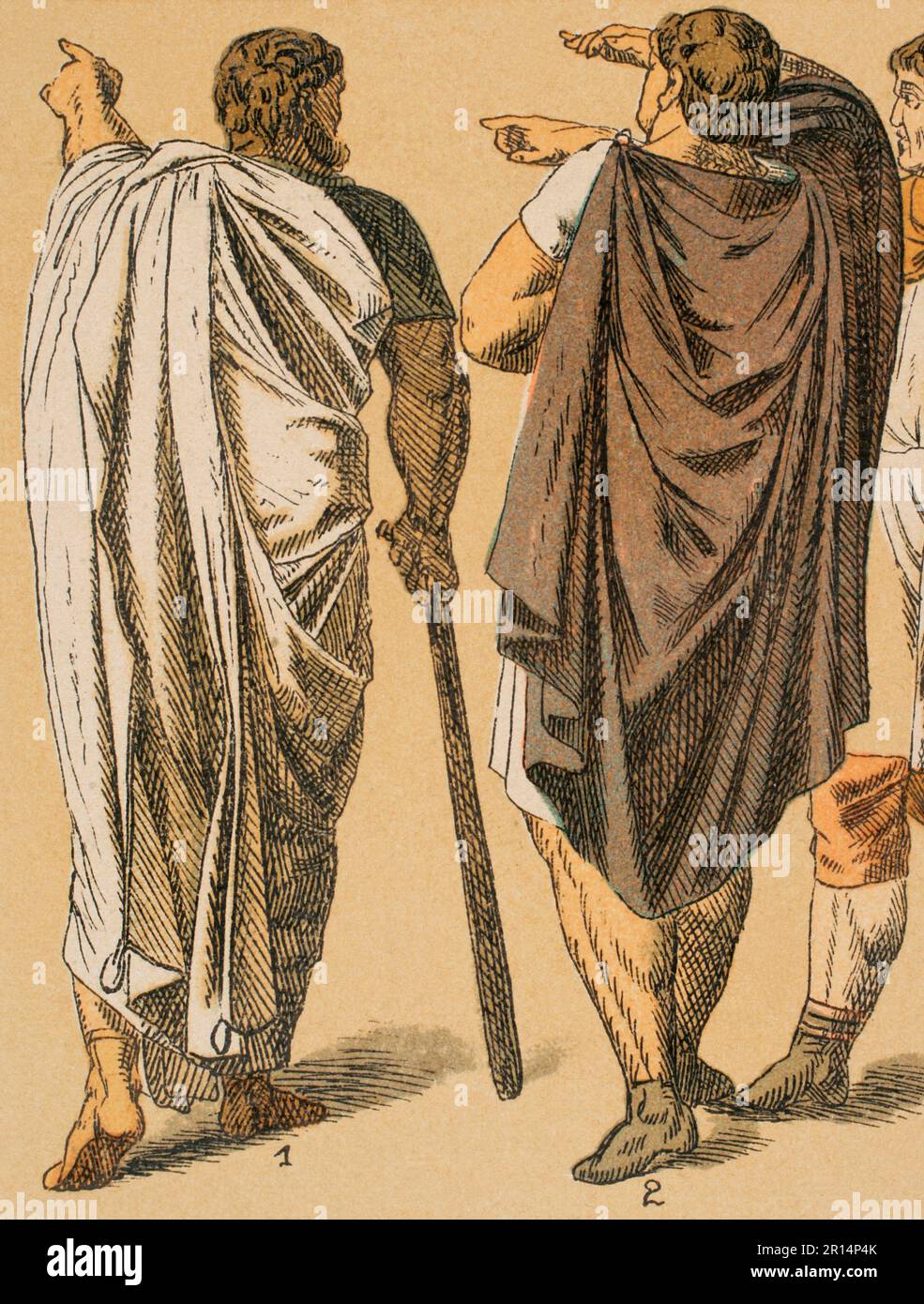 Roman times. Tribunes. Chromolithography. "Historia Universal", by ...