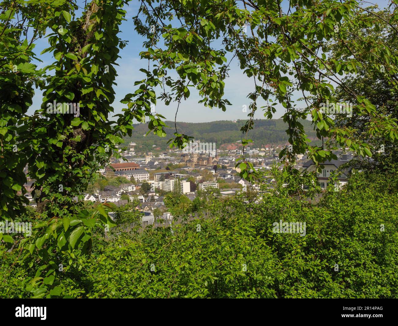 the city of Trier at the moselle river Stock Photo - Alamy