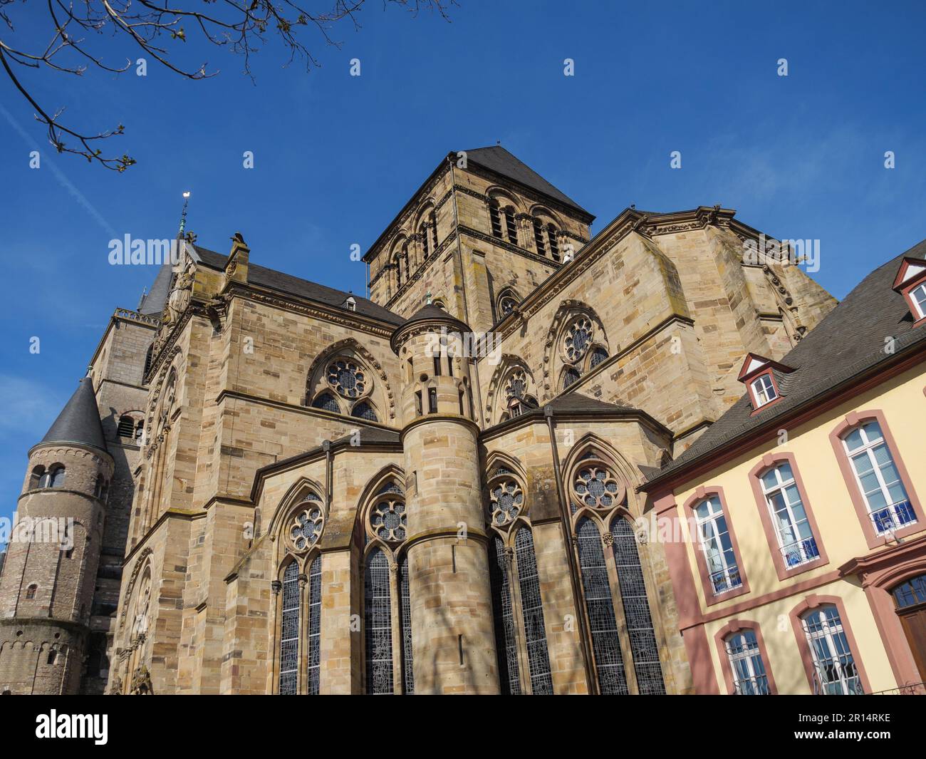 the city of Trier at the moselle river Stock Photo - Alamy