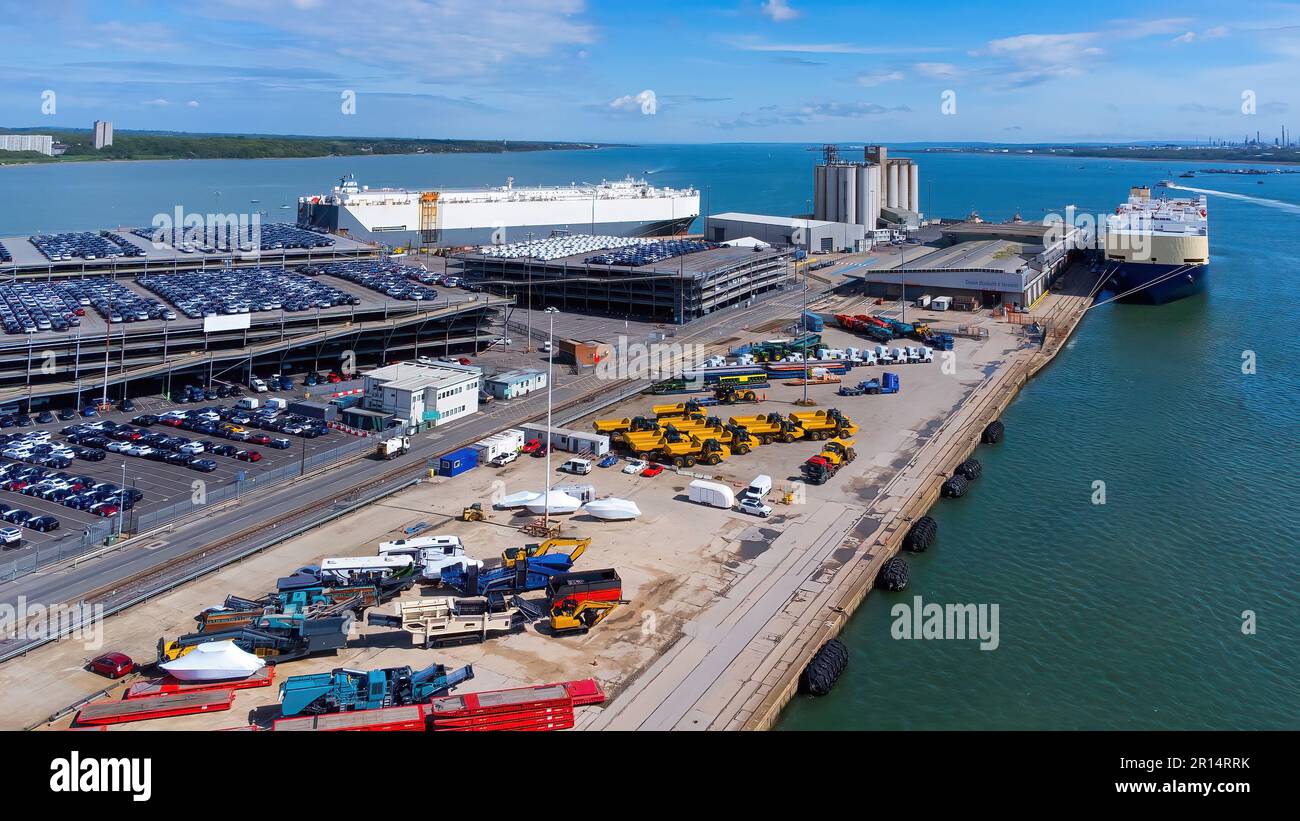 White Star Line dock in the Port of Southampton on the Channel coast in ...