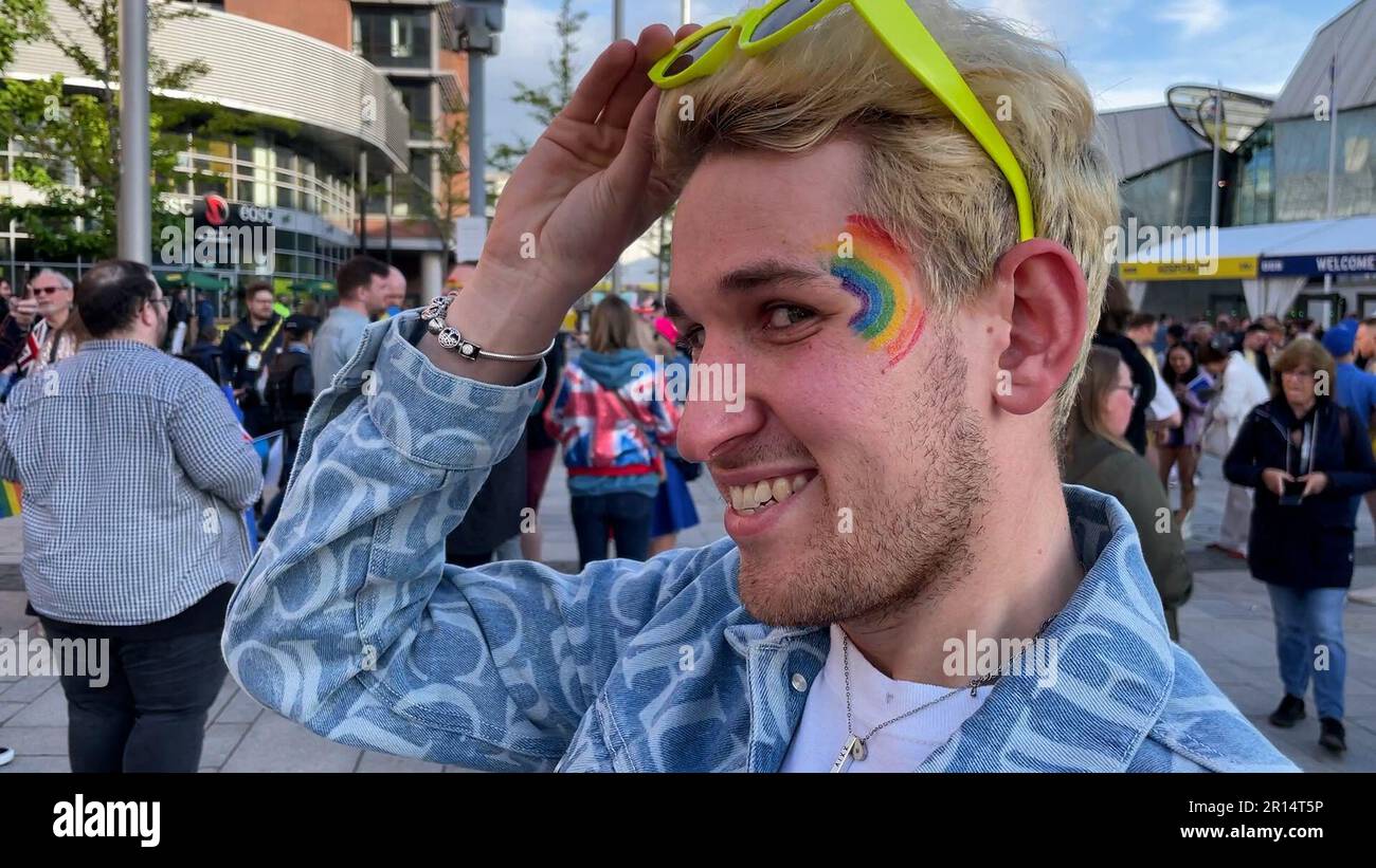 Fans arriving for the semi-final 2 of Eurovision Song Contest at the M ...