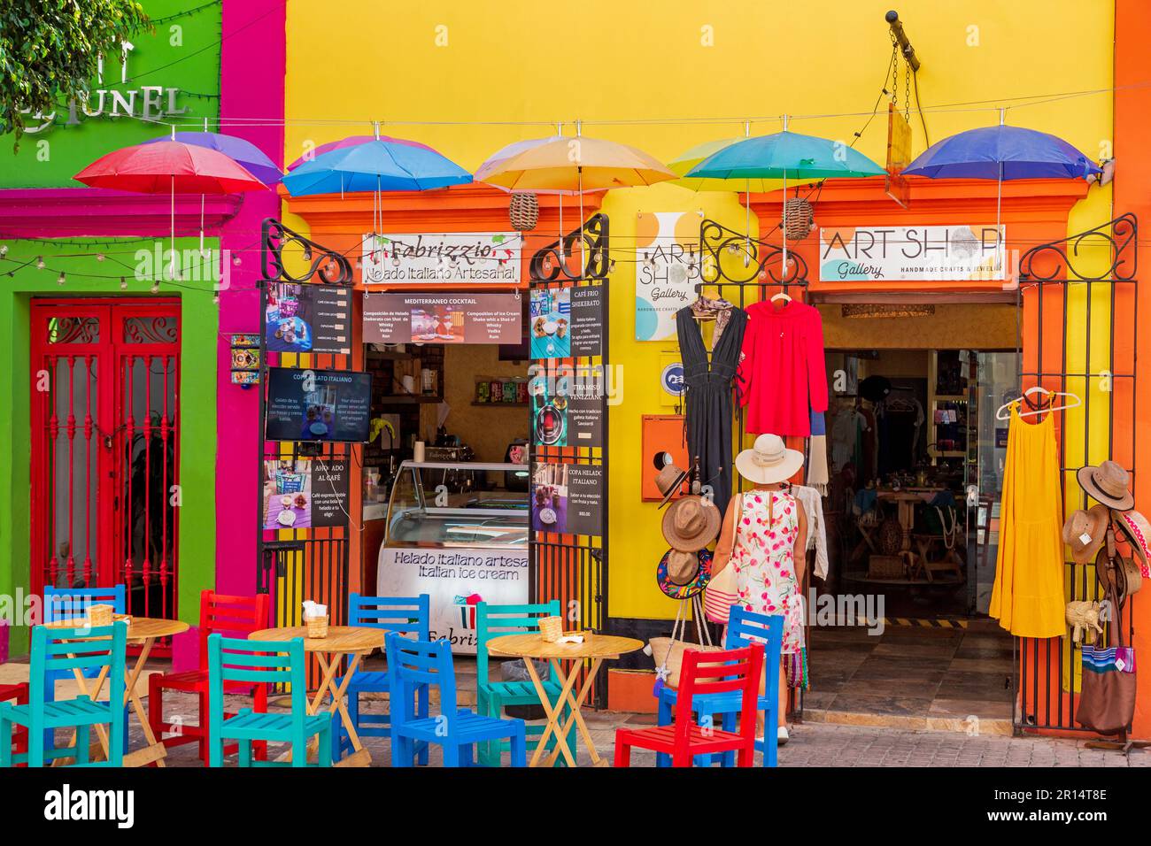Store in Old Town, Mazatlan, Sinaloa, Mexico Stock Photo - Alamy