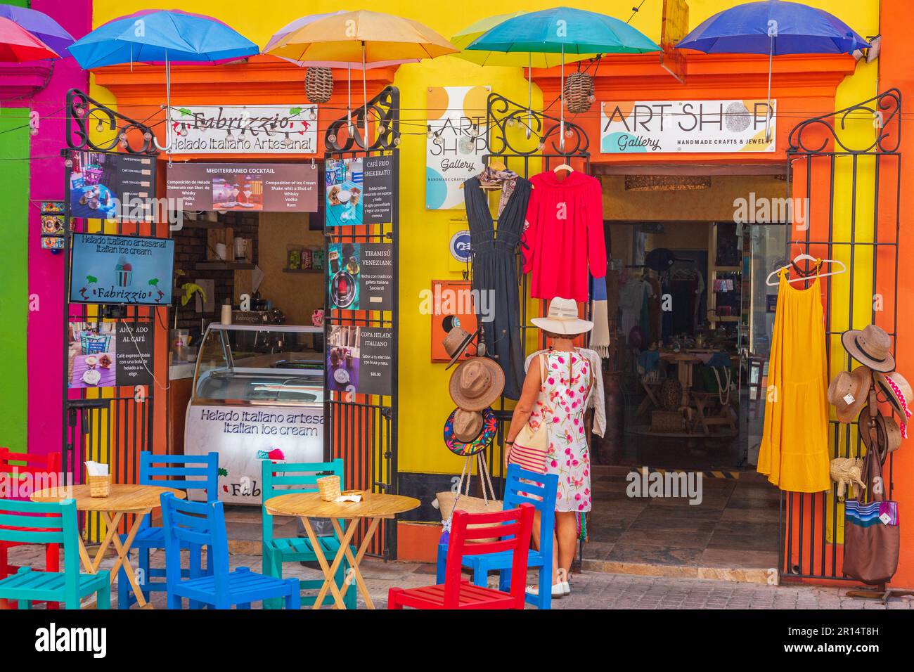 Store in Old Town, Mazatlan, Sinaloa, Mexico Stock Photo - Alamy