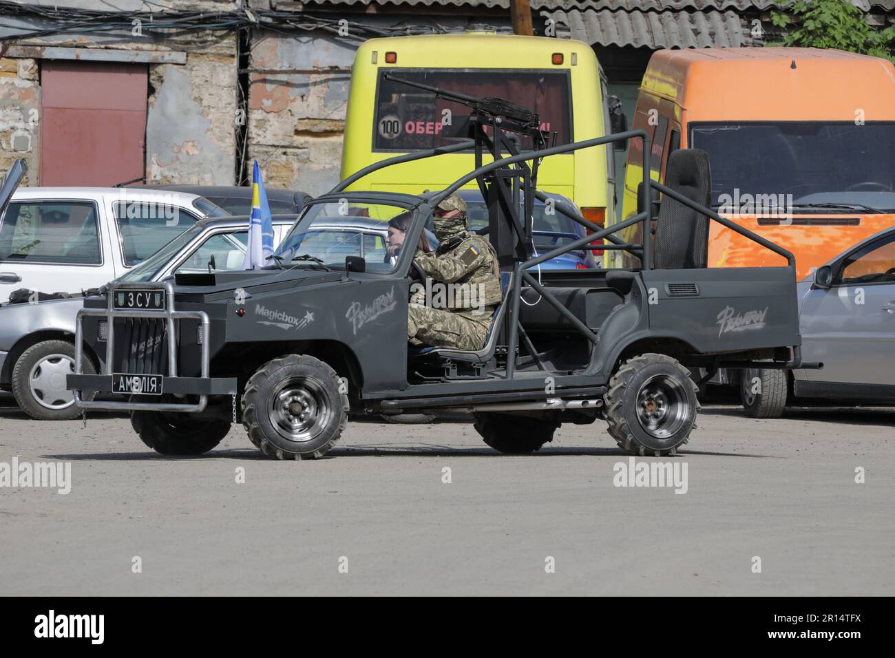 Odesa, Ukraine. 29th Dec, 2022. ODESA, UKRAINE - MAY 11, 2023 - A car ...