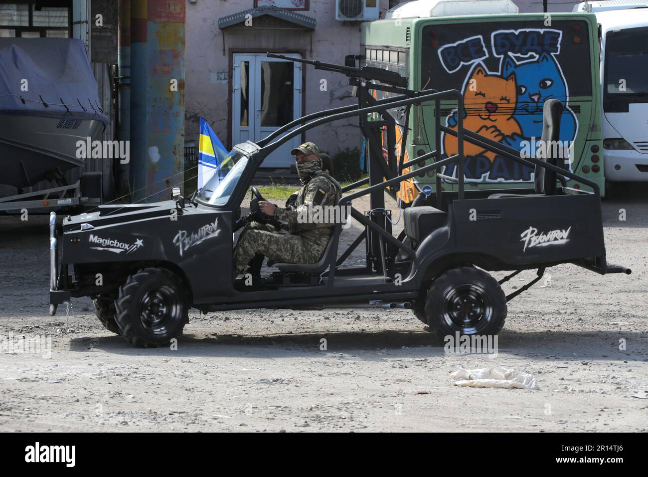 Odesa, Ukraine. 29th Dec, 2022. ODESA, UKRAINE - MAY 11, 2023 - A car ...
