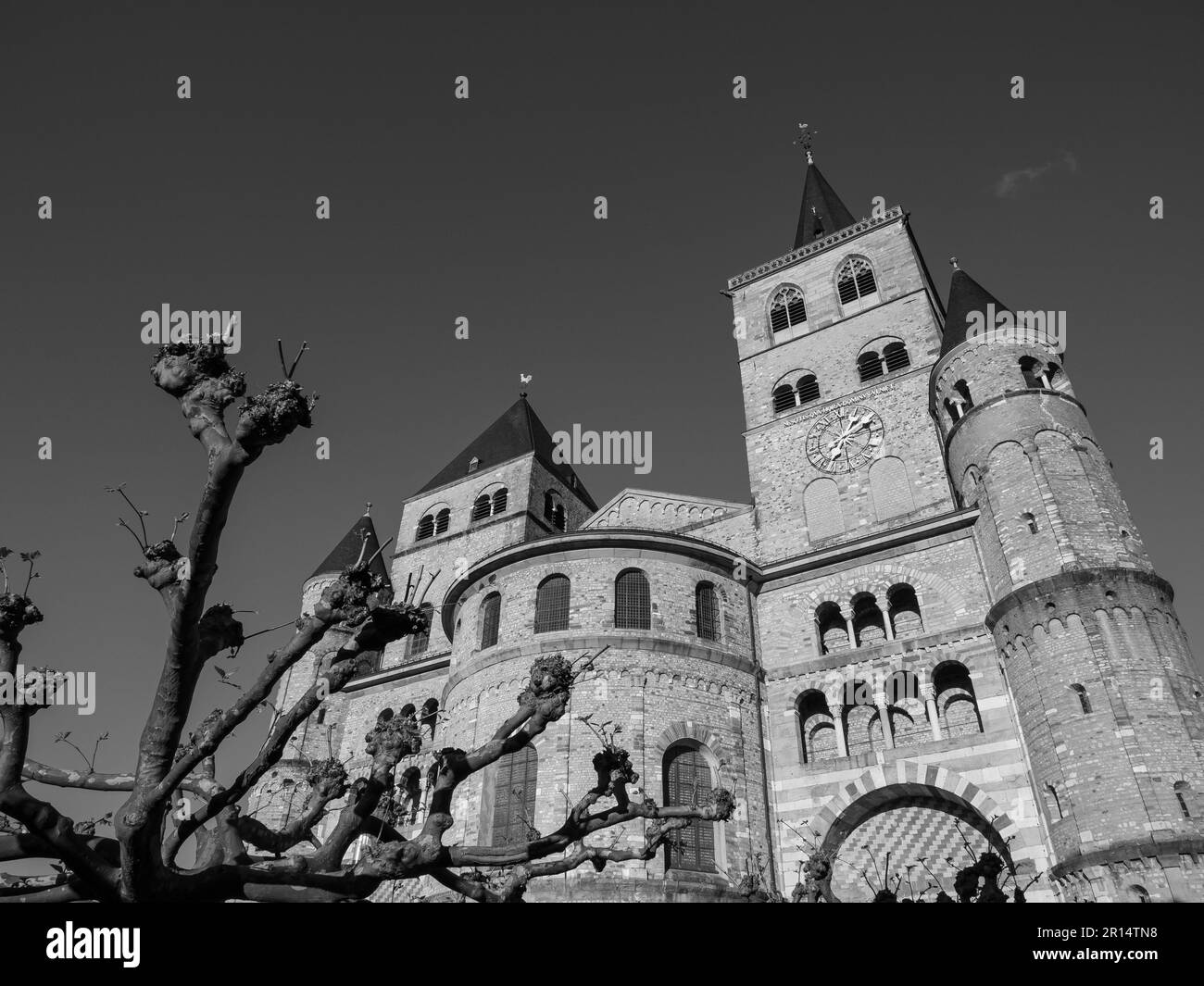 the city of Trier at the moselle river Stock Photo - Alamy