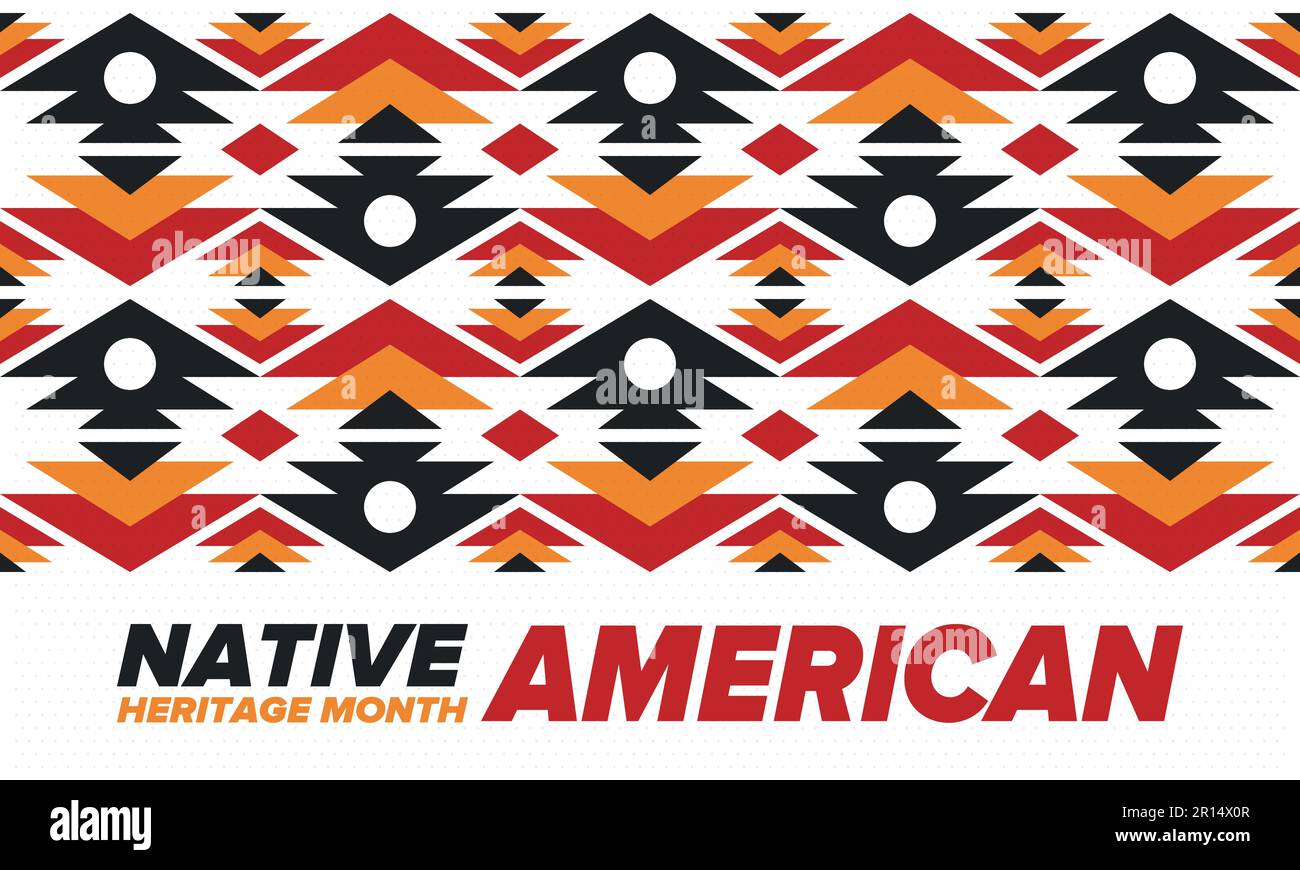 Native American Heritage Month in November. American Indian culture ...