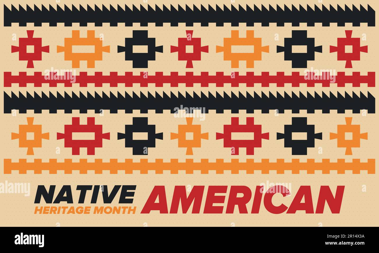 Native American Heritage Month in November. American Indian culture ...