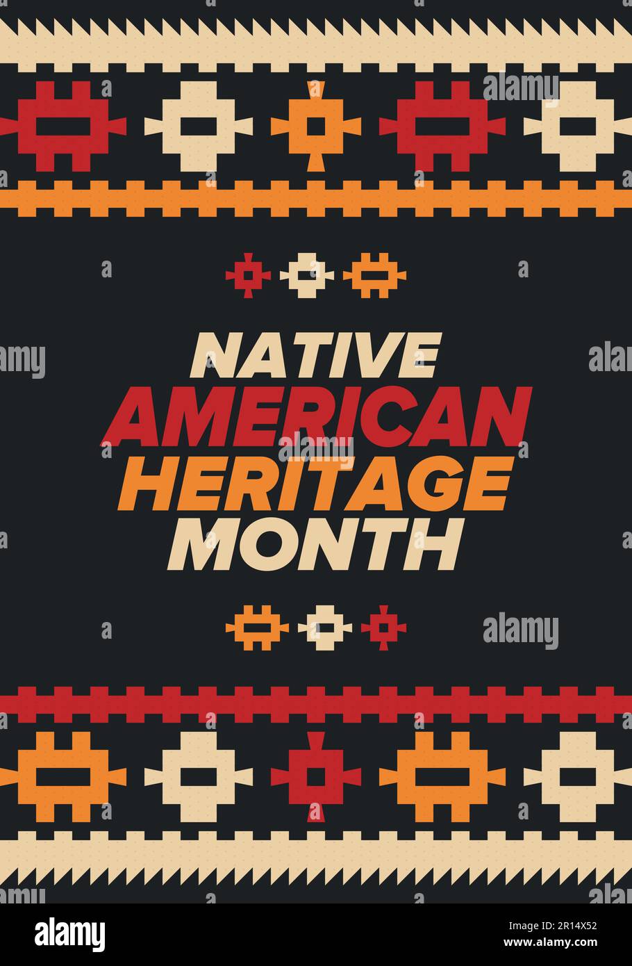 Native American Heritage Month in November. American Indian culture ...