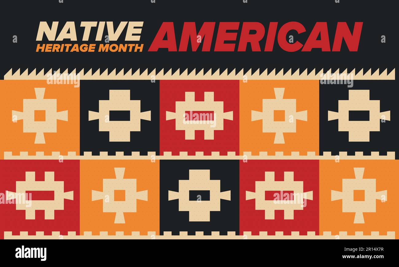 Native American Heritage Month in November. American Indian culture ...