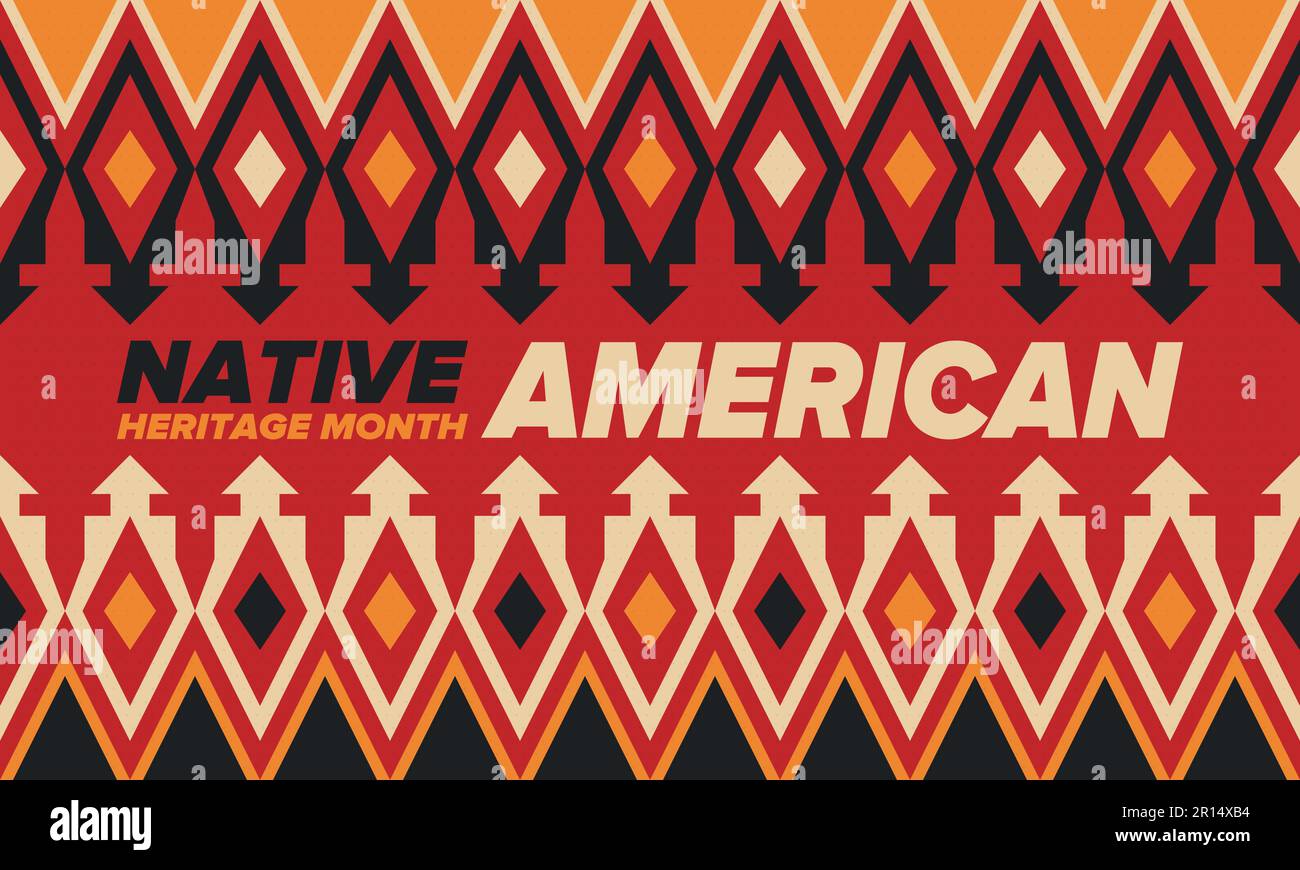Native American Heritage Month in November. American Indian culture ...