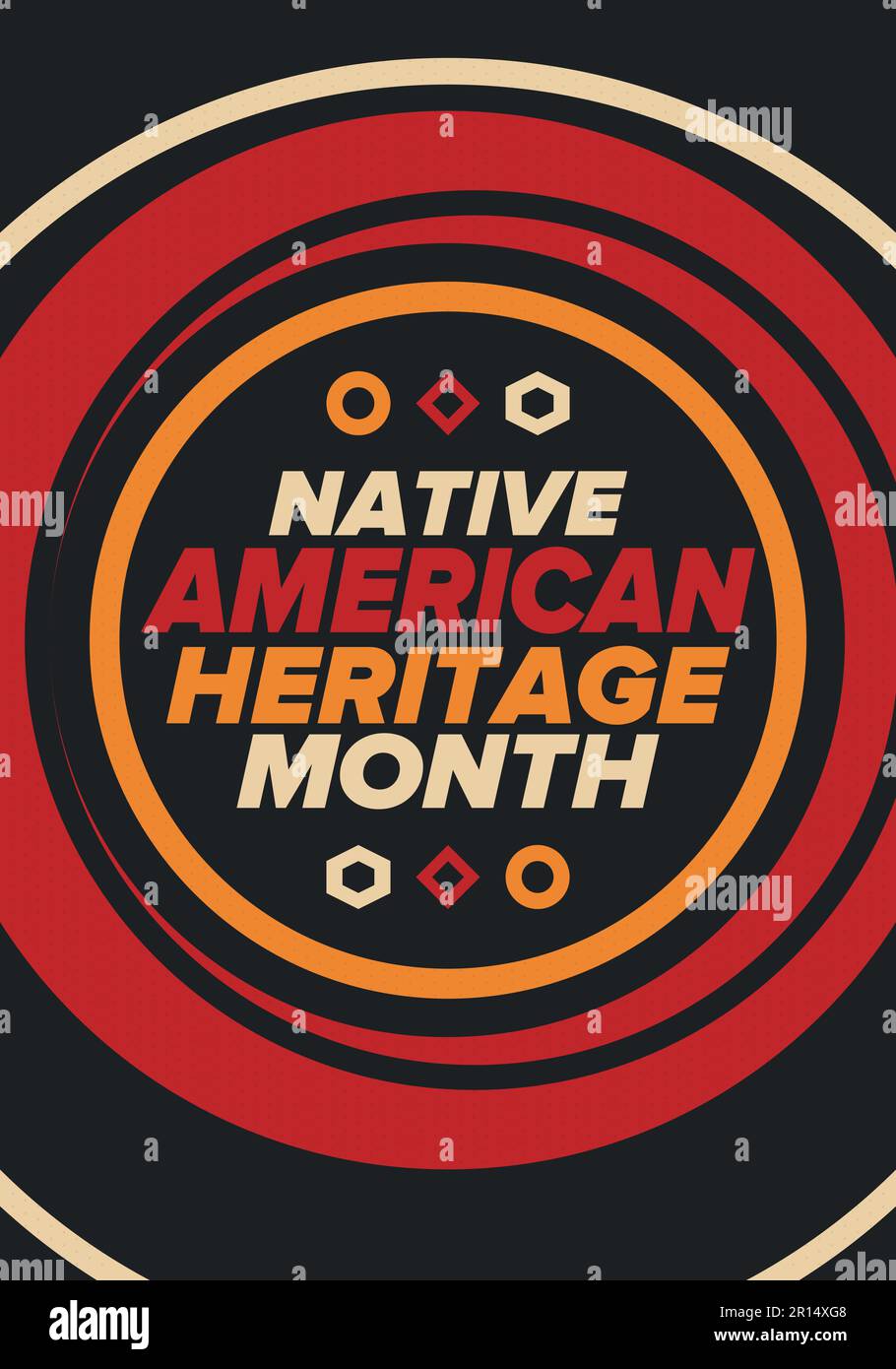 Native American Heritage Month in November. American Indian culture ...