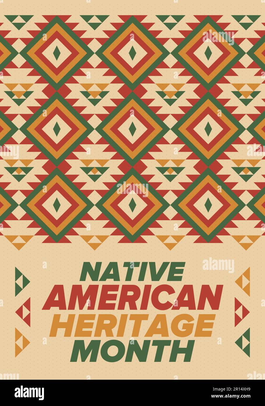 Native American Heritage Month in November. American Indian culture ...