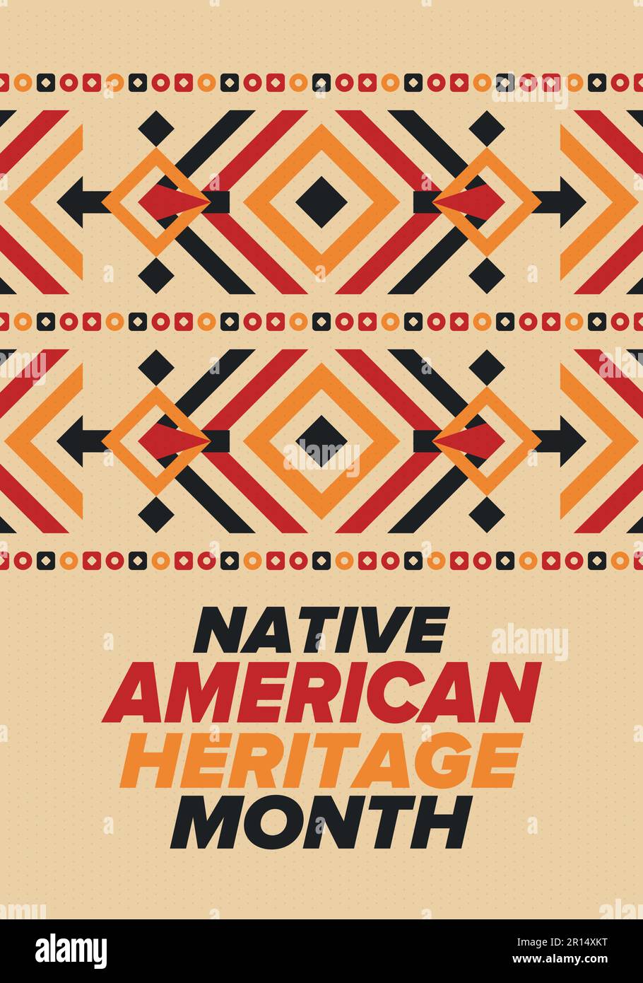 Native American Heritage Month in November. American Indian culture ...