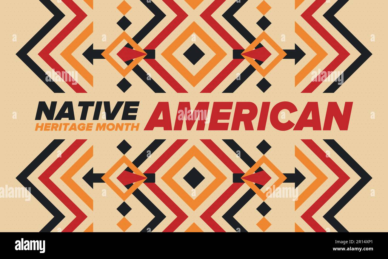 Native American Heritage Month in November. American Indian culture ...