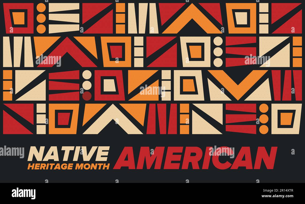 Native American Heritage Month in November. American Indian culture ...