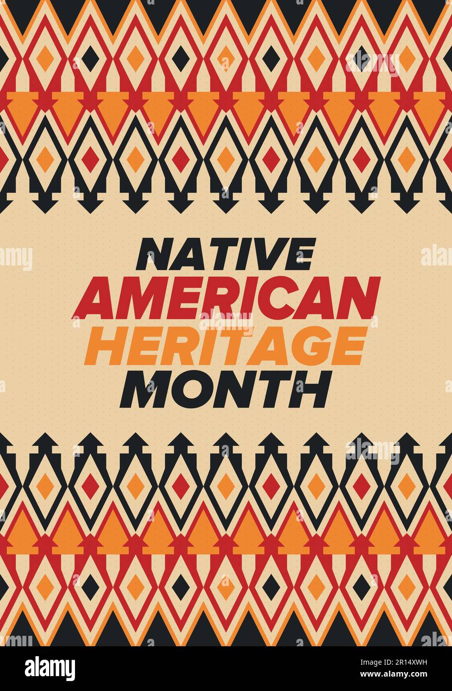 Native American Heritage Month in November. American Indian culture ...