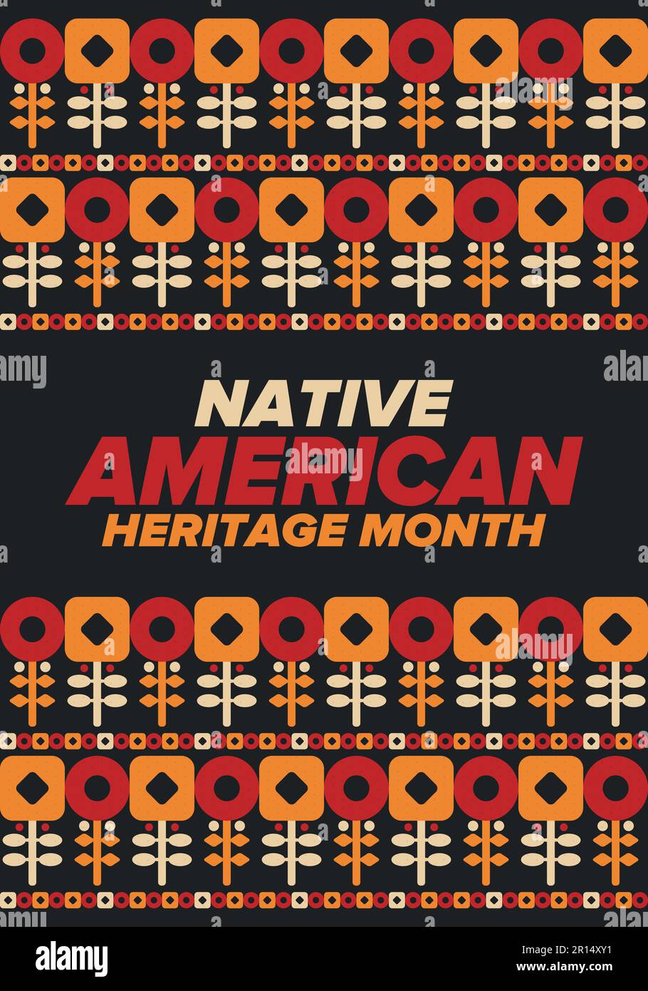 Native American Heritage Month in November. American Indian culture ...
