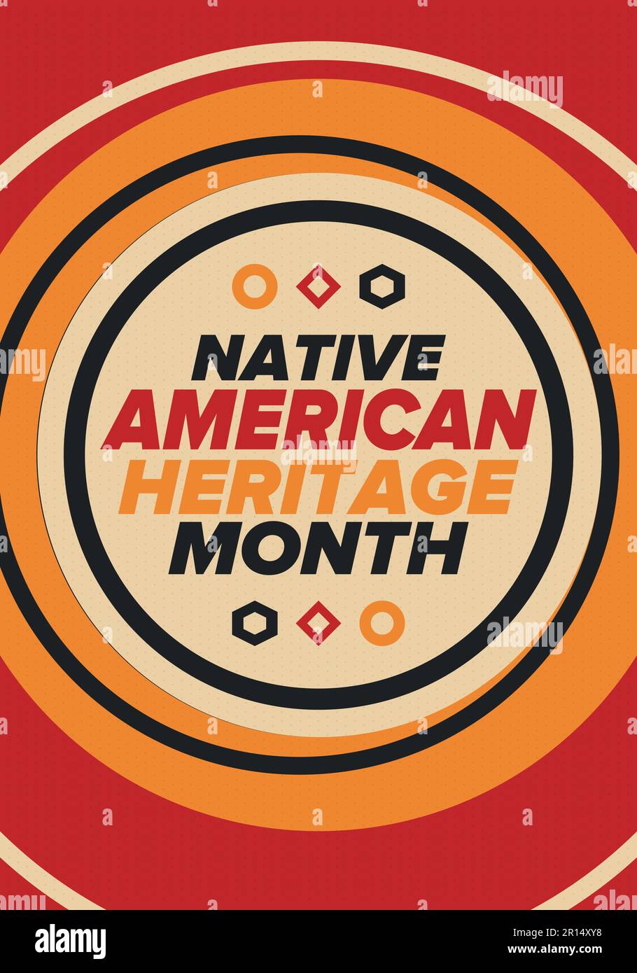 Native American Heritage Month in November. American Indian culture ...