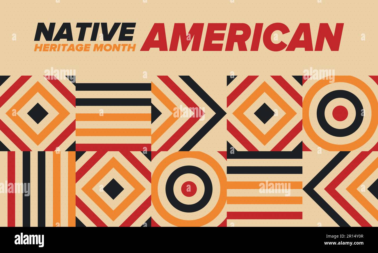 Native American Heritage Month in November. American Indian culture ...