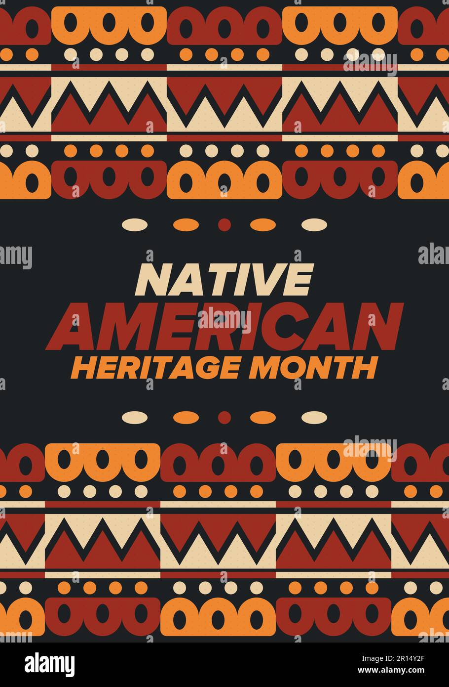 Native American Heritage Month in November. American Indian culture ...