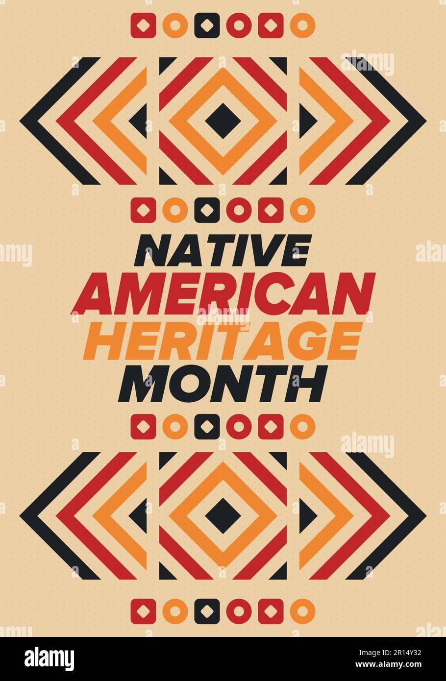 Native American Heritage Month in November. American Indian culture ...