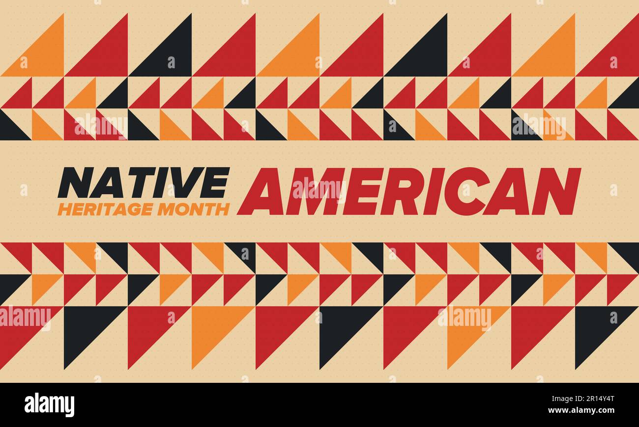 Native American Heritage Month in November. American Indian culture ...