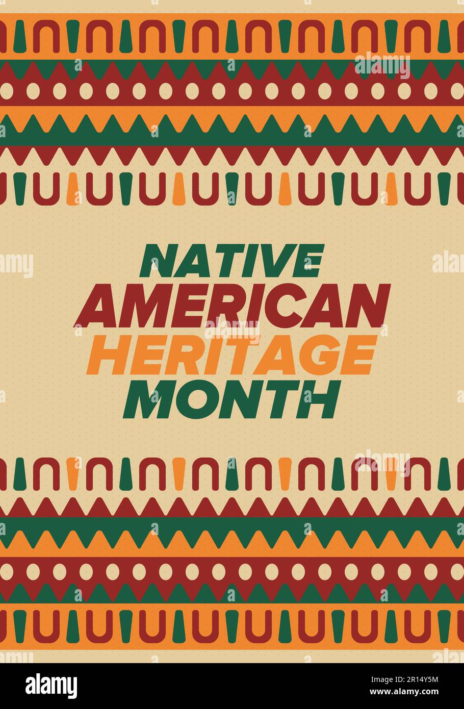 Native American Heritage Month in November. American Indian culture ...