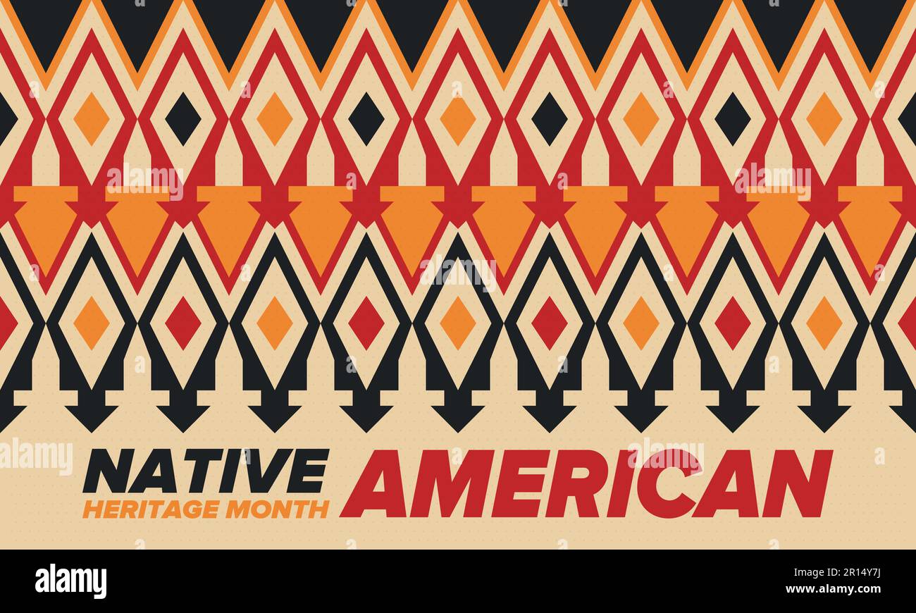 Native American Heritage Month in November. American Indian culture ...