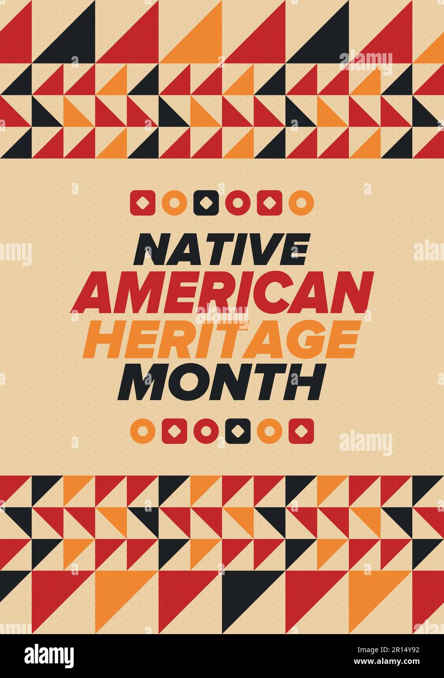 Native American Heritage Month in November. American Indian culture ...