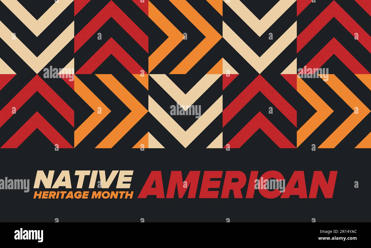 Native American Heritage Month in November. American Indian culture ...