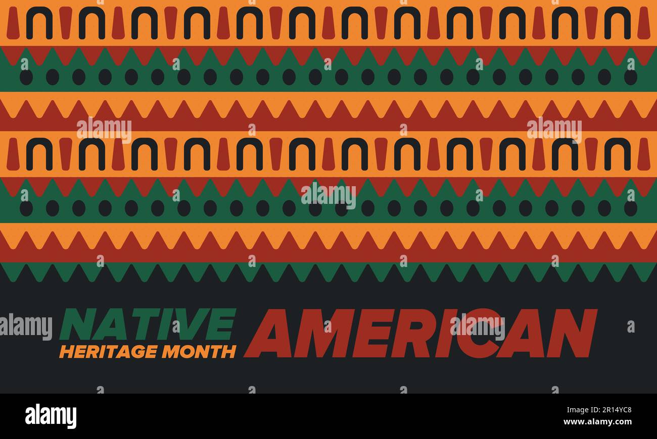 Native American Heritage Month in November. American Indian culture ...