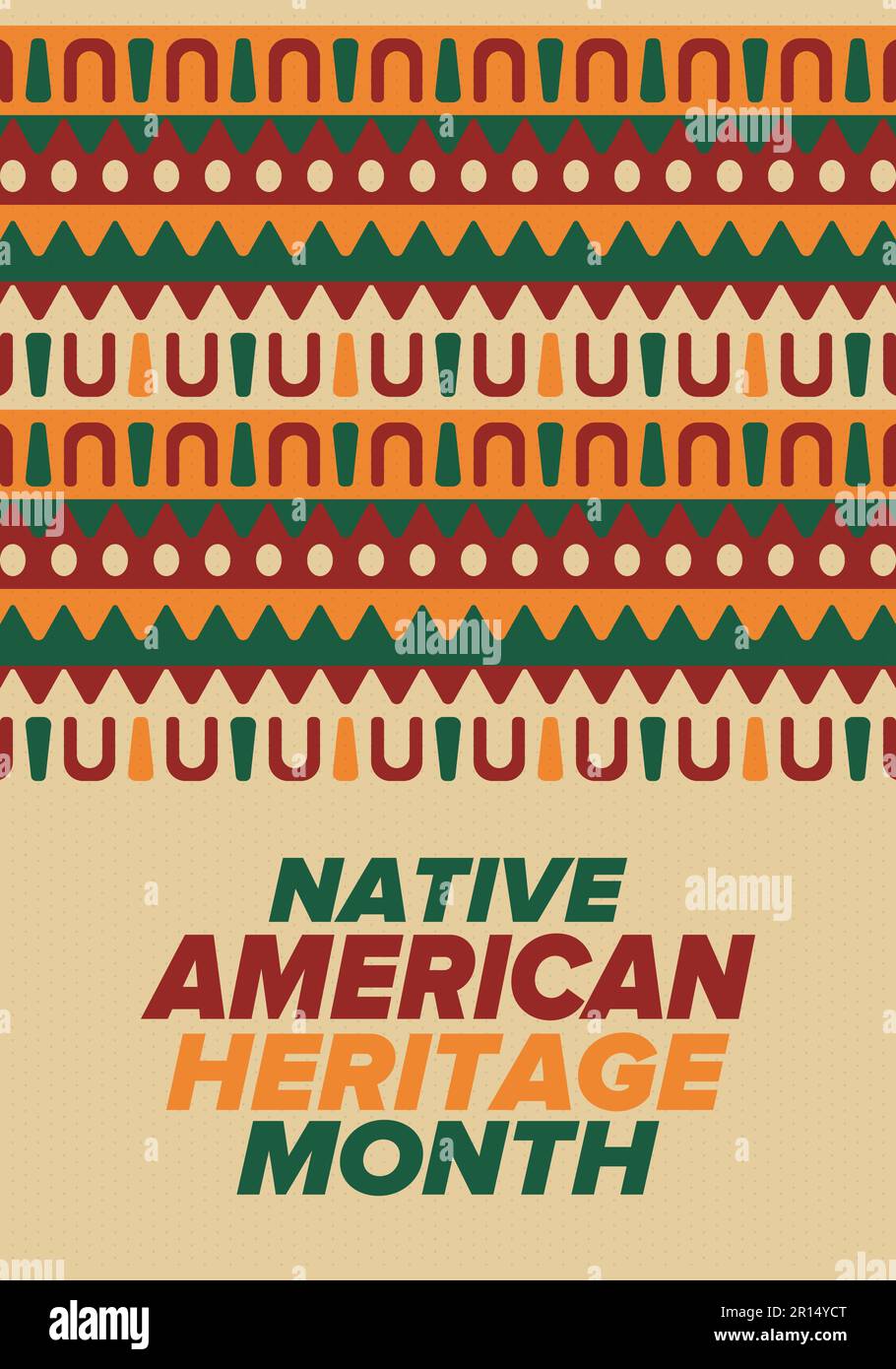 Native American Heritage Month in November. American Indian culture ...