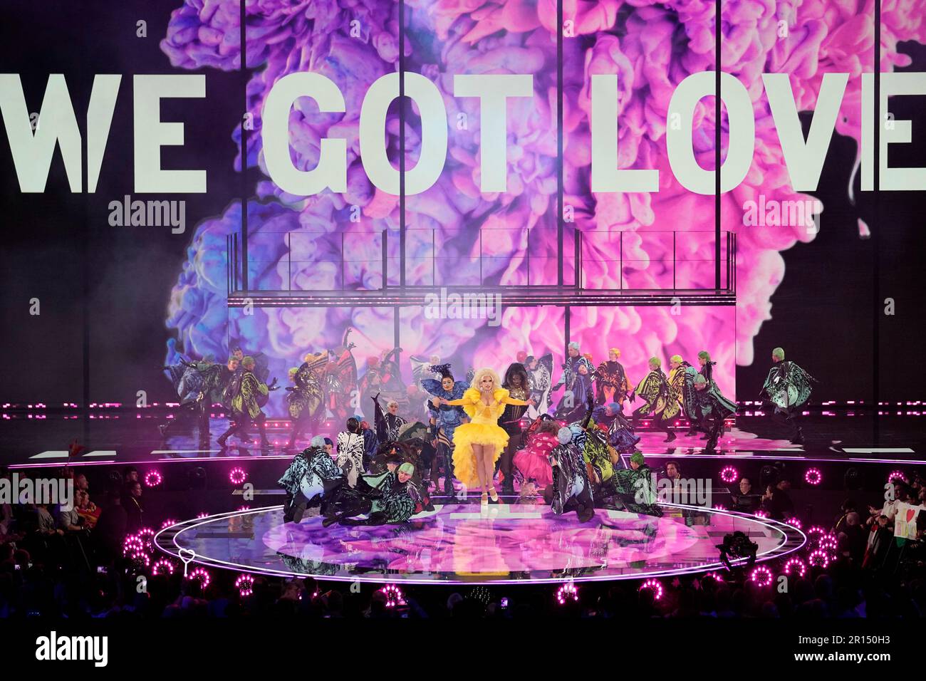 Drag acts perform during the second semi final at the Eurovision Song ...