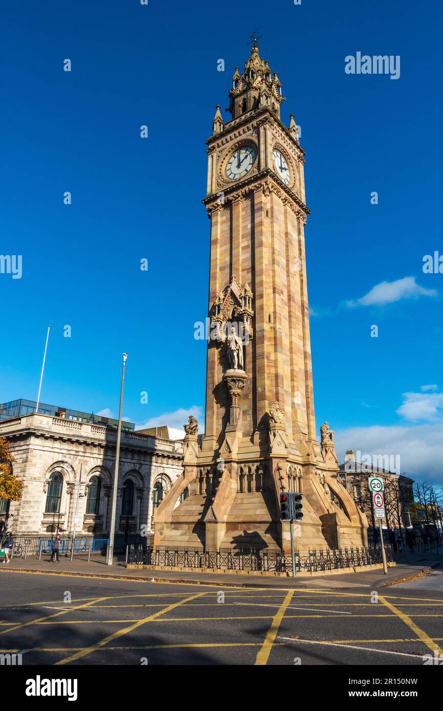 The Albert Memorial Clock situated in Queens Square in Belfast City ...