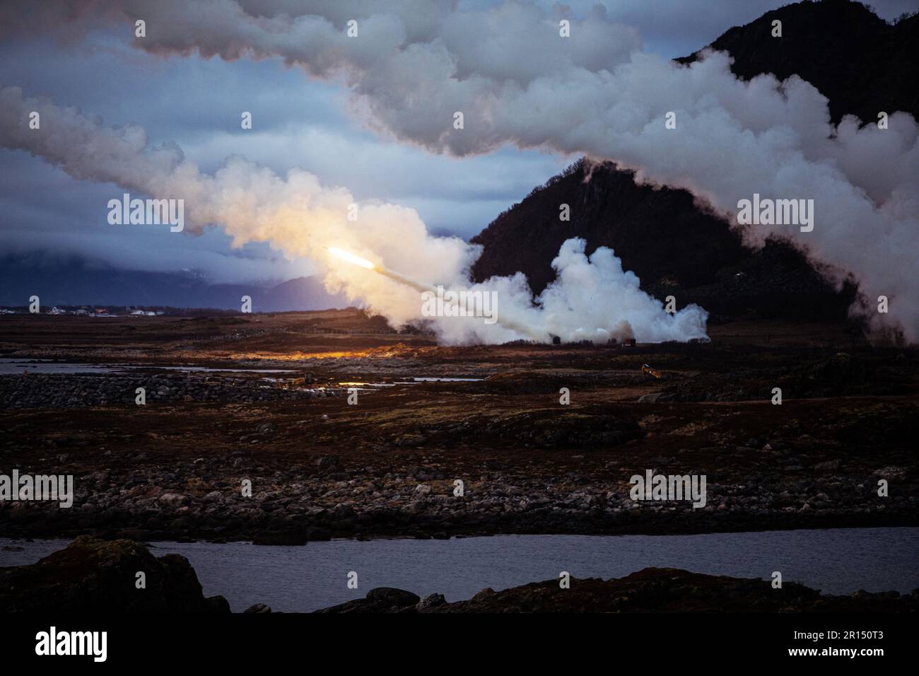 Andoya Space Range, Norway. 10th May, 2023. US Marines firing HIMARS ...